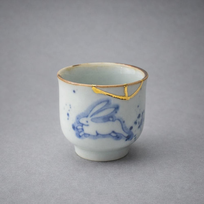 Gold Wire Rabbit Sake Set [1 Bottle, 1 Cup, 1 Plate] – My Japanese World